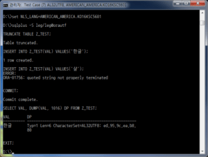Oracle Character Set 변환(2): 3. Client 환경 구성(1) - 생산성 Skill